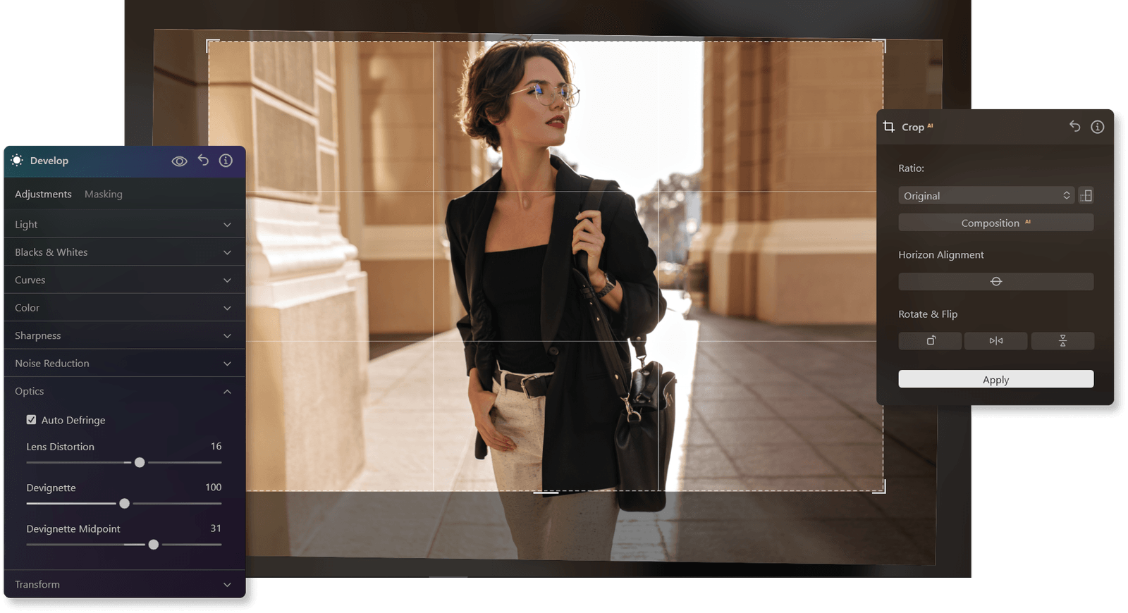 Ořez AI: Vyzkoušejte automatický ořez obrázků v aplikaci Luminar Neo